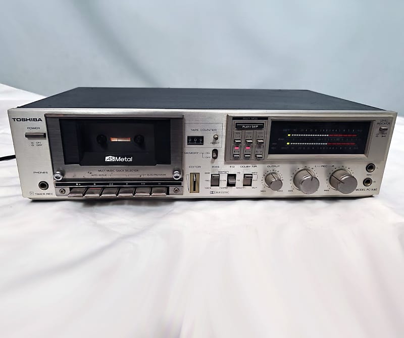 Vintage Toshiba PC-X40 Stereo Cassette Deck - For Parts Or | Reverb