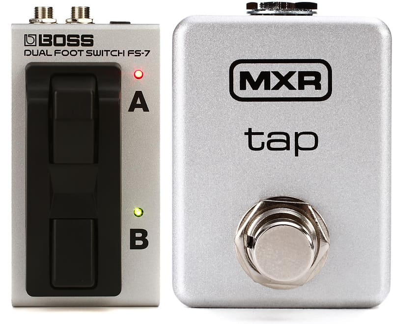 Boss FS-7 Dual Foot Switch Bundle with MXR M199 Tap Tempo | Reverb