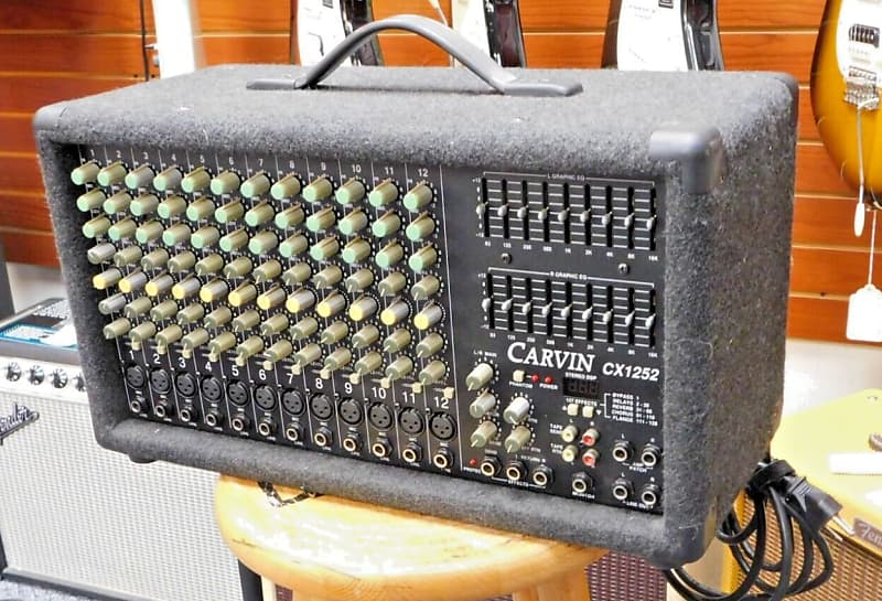Carvin CX1252 Stereo Powered 12 Channel PA / Mixer! | Reverb