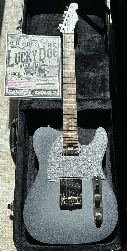 Lucky Dog Evangelist Tele 2019 - Silver Ghost Sparkle - with | Reverb