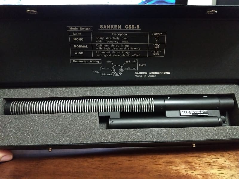 Sanken CSS-5 Stereo Shotgun Microphone 2010s - Black | Reverb