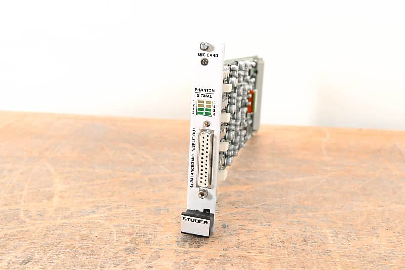 Studer Mic/Line In Card for D21m Modular I/O System CG01HSG | Reverb