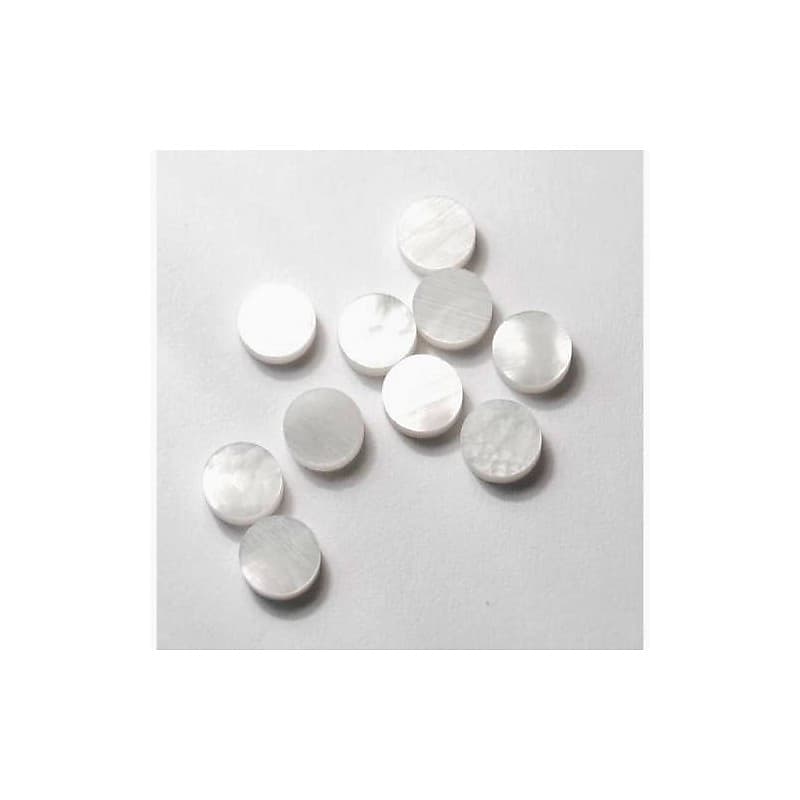 White Pearl Fingerboard Dot Inlays 6mm. 12 Pack | Reverb