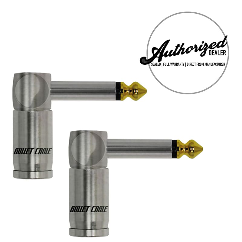 2 Pack | Bullet Cable Slug Right Angle Solderless Cable Plugs | Reverb