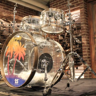 PDP 25th Anniversary Clear Acrylic Kit 4-Piece Shell Pack | Reverb