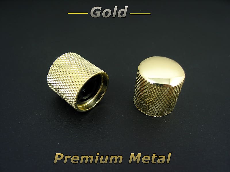 Premium Metal Control Knobs for Telecaster Knurled Inserts | Reverb
