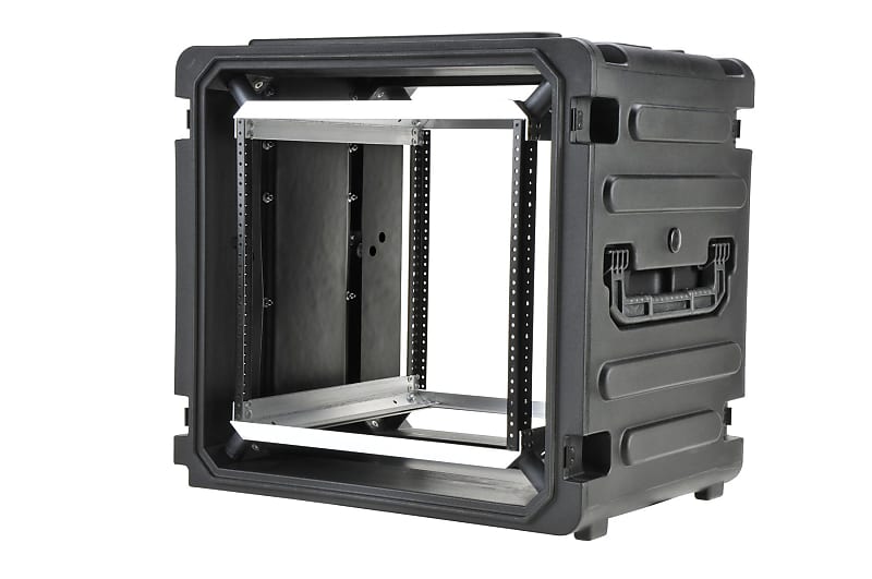 SKB 3SKB-R10U20W Roto-Molded Shockmount Rolling 10U Rack Case | Reverb