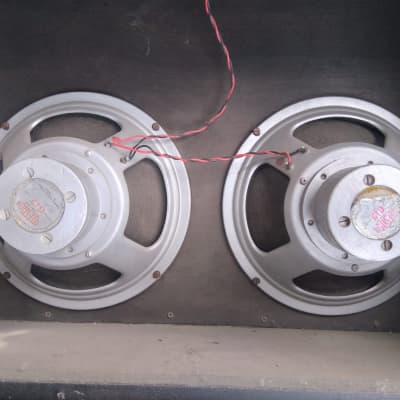 Marshall Block Logo 2+12 Speaker cabinet , G12 Alnicos 1965 - | Reverb