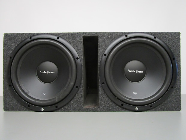 Rockford Fosgate R1 Sub Speaker Box with Two (2) 12" R1 | Reverb