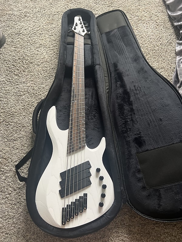 Kiesel A2 6 string bass 2023 - White Rawtone | Reverb