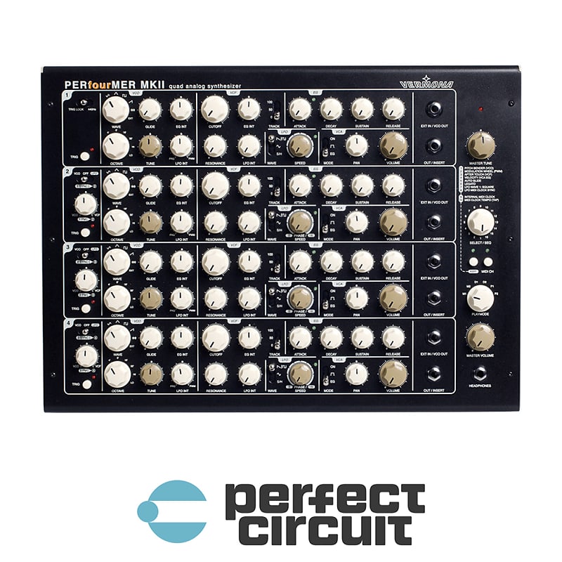 Vermona PERfourMER MKII Quad Analog Synthesizer (w/ CV | Reverb Canada