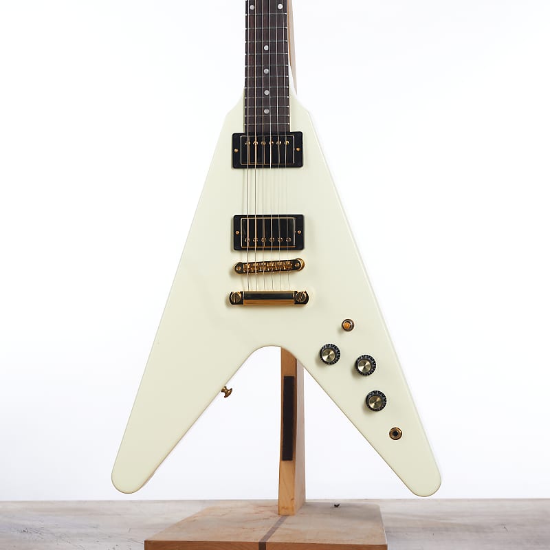 Gibson 80s Flying V, Classic White | Modified | Reverb