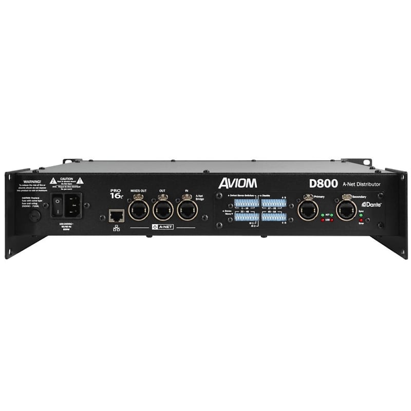 Aviom D800-DANTE Rackmount Personal Audio Mixer A-Net | Reverb