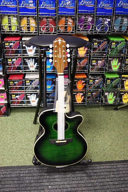Crafter M75E electro mandolin in greenburst finish - Made in | Reverb