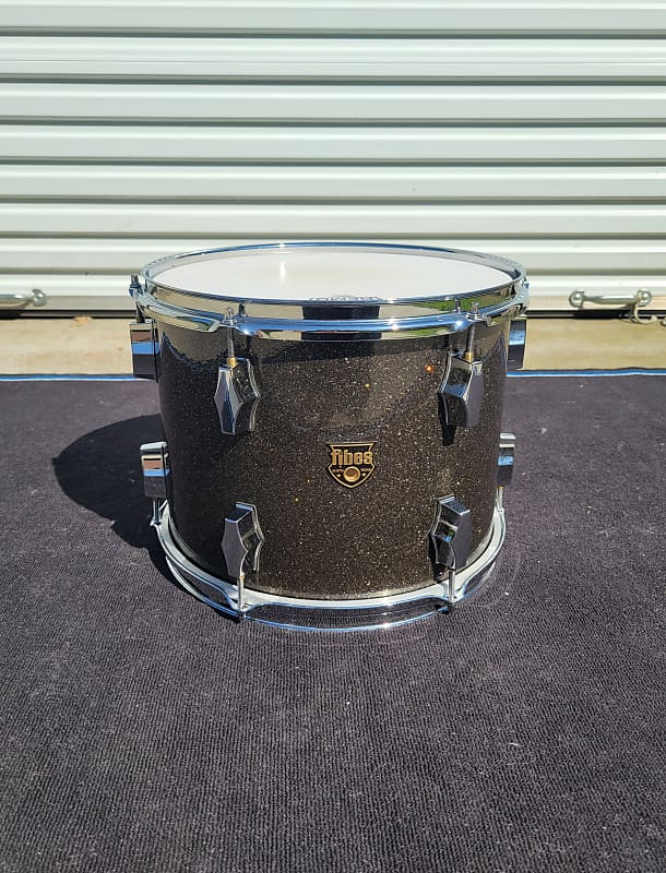 Fibes Austin Era 13x10 Rack Tom Drum -Charcoal Glass Glitter | Reverb