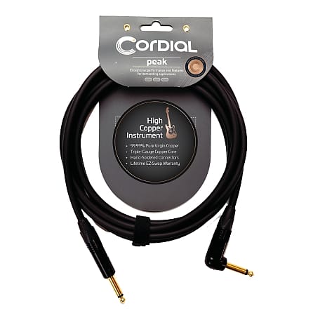 Cordial Cables Premium Instrument High-Copper Cable Peak | Reverb