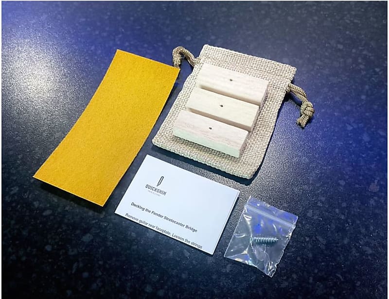 Strat Tremolo Trem Wood Block Deck Hard Tail Hardtail Wooden | Reverb