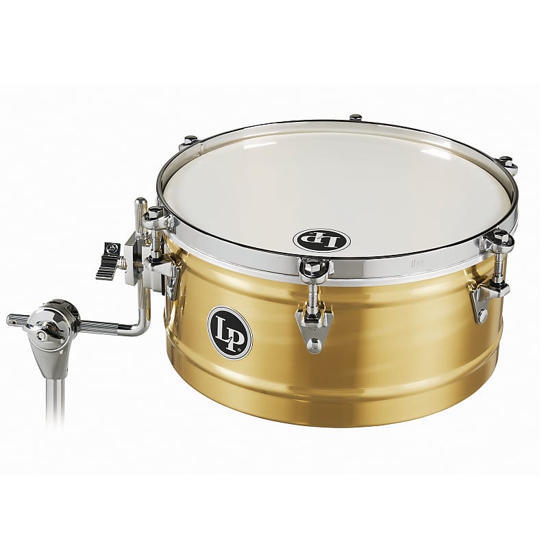 LP 13-Inch Brass Timbale with Chrome Hardware and Mount | Reverb