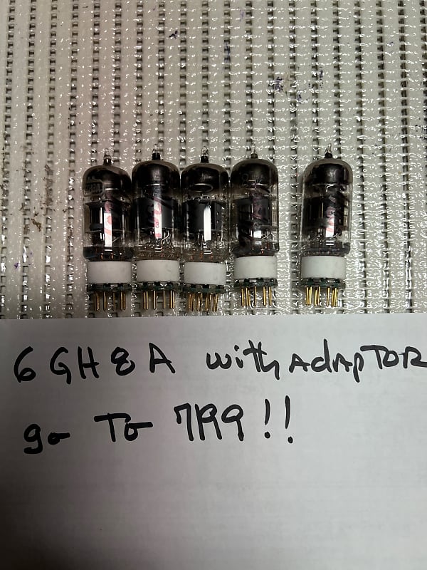 6GH8A /7199 ; Lot of 5 tubes with adaptor | Reverb Canada