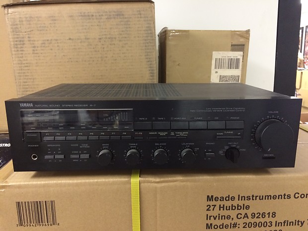 Yamaha R-7 Stereo Receiver 1985 Black | Reverb