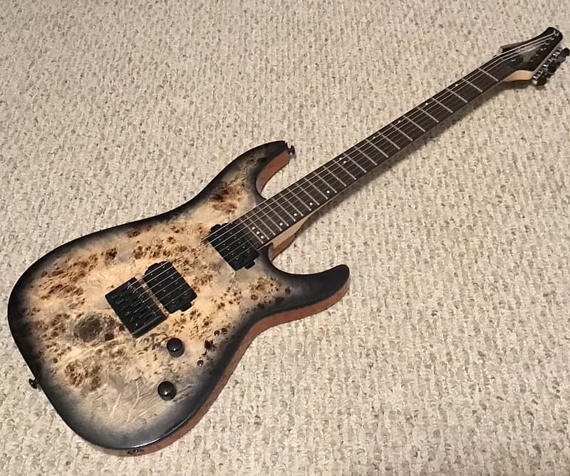 2019 Schecter Diamond Series CR-6 Charcoal Burst Solid Body | Reverb