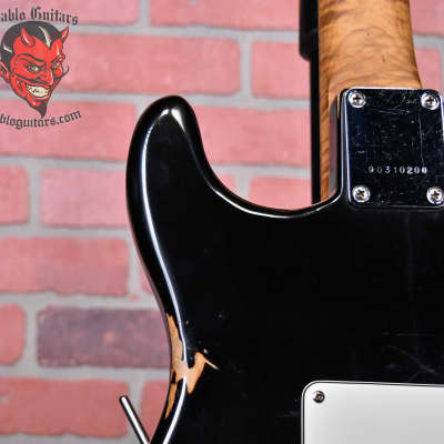 Medium Rare Guitars Diablo “Rat Strat” Relic Black Over | Reverb