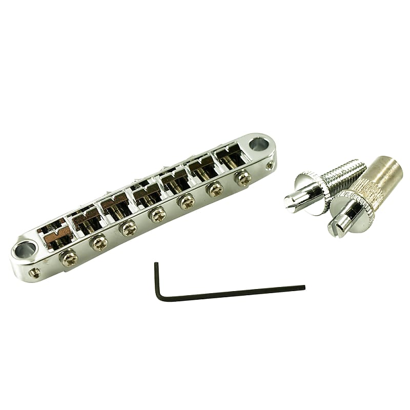 TonePros 7 String Metric Tune-O-Matic Bridge With Large Posts | Reverb