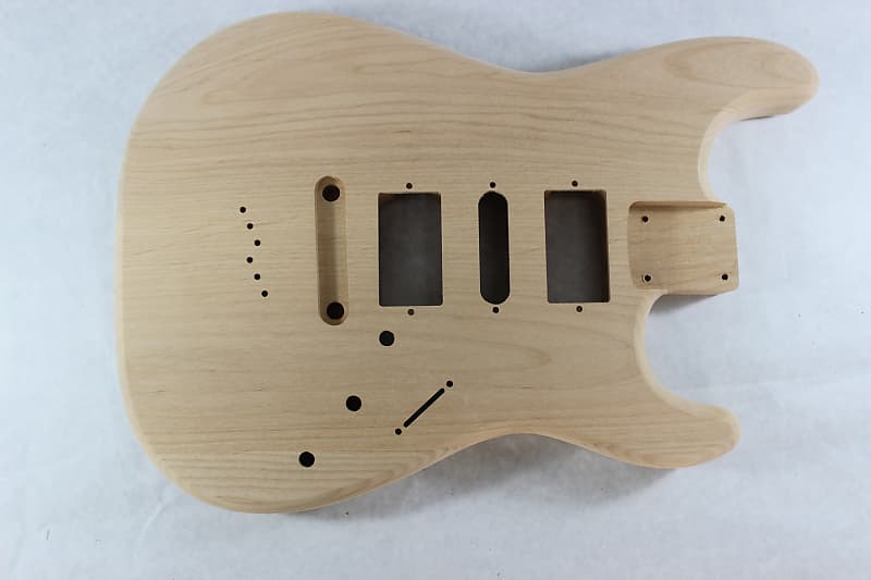 Unfinished Alder HSH Hardtail guitar body - fits Fender Strat | Reverb
