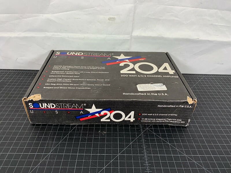 NEW NOS Old School Soundstream USA 204 4 Channel Amplifier | Reverb