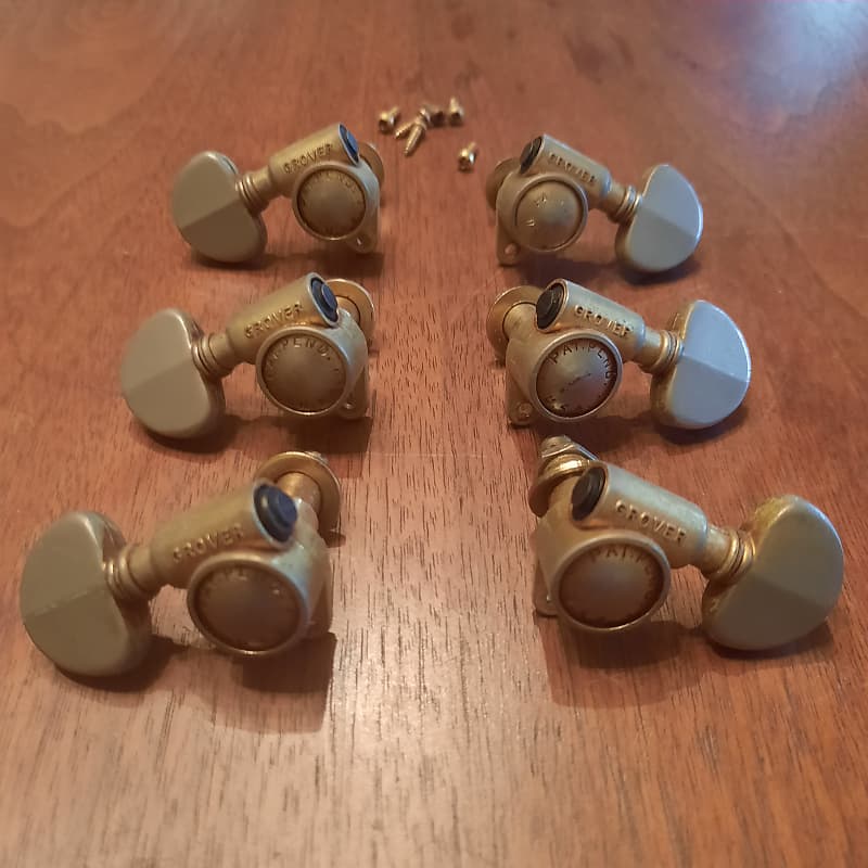 Grover Gold Plated Rotomatic Patent Pending Tuners | Reverb