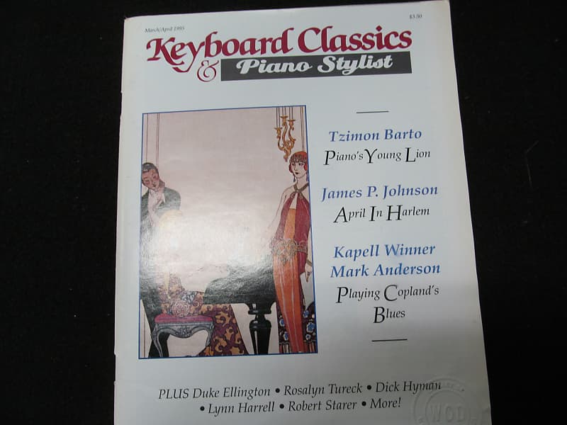Keyboard Classics& Piano Stylist Magazine March/April 1995 | Reverb