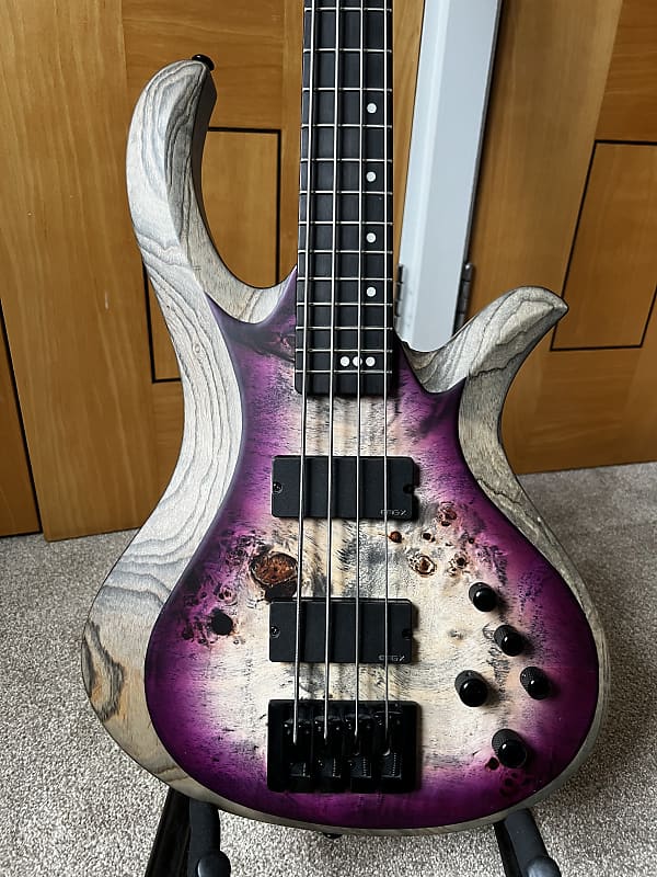 Schecter RIOT-4 BASS GUITAR IN SATIN AURORA BURST 2020s - | Reverb