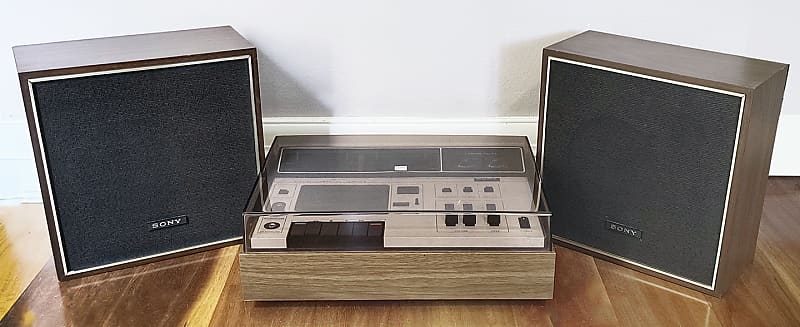 Vintage Sony TC-133 Stereo Cassette Player and Speakers | Reverb