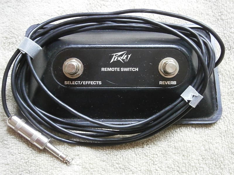 Peavey Footswitch - 2 Button Select / Reverb, 1980's Black | Reverb