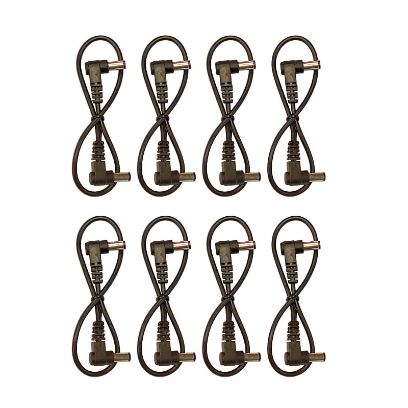 (8) Pack of 12" Right Angle Effects Pedal Power Cables | Reverb Canada