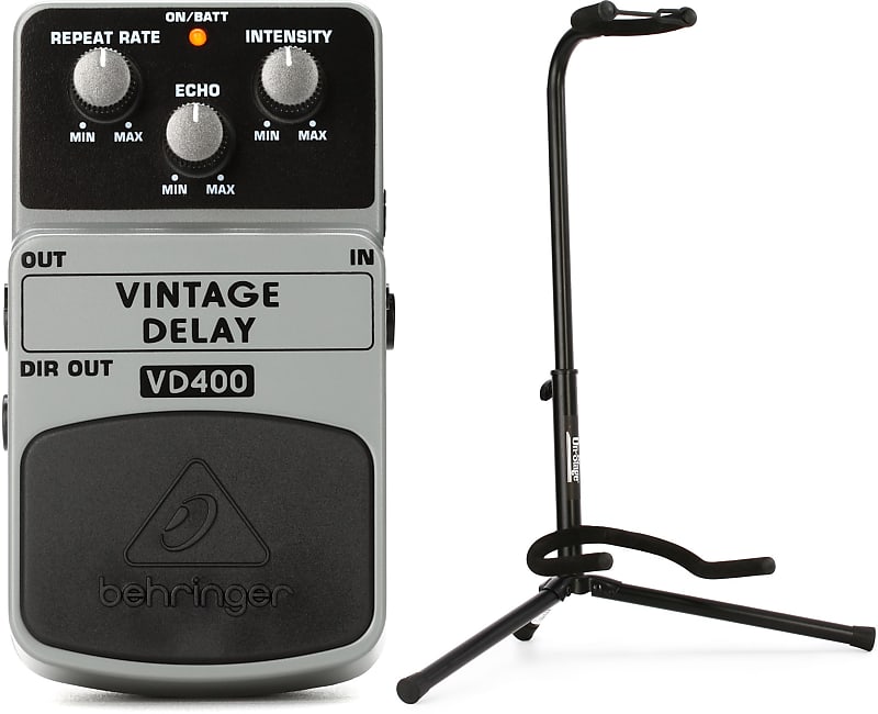 Behringer VD400 Vintage Delay Pedal Bundle with On-Stage | Reverb