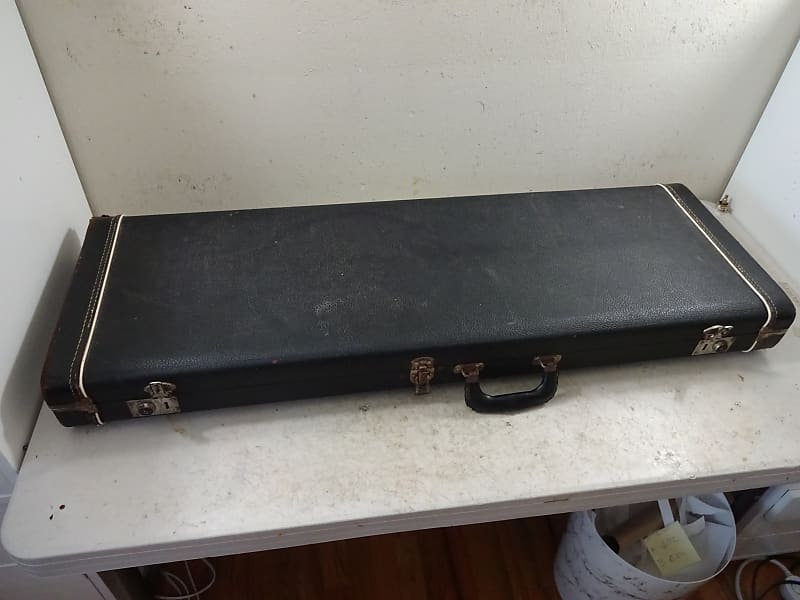 Fender Strat or Tele 1965 - No logo black tolex Case | Reverb