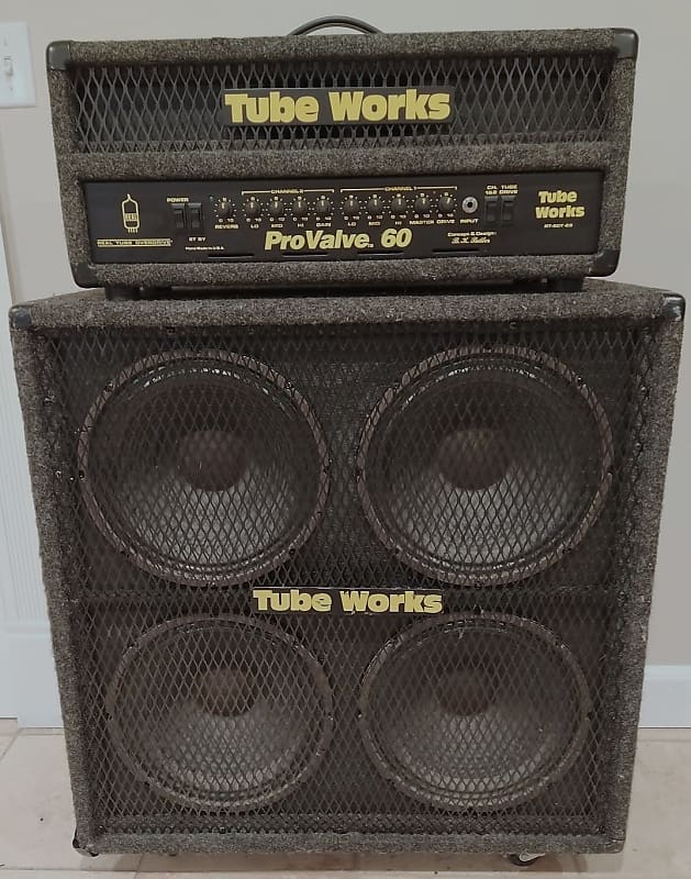 Tube Works Provalave 60 Amp Head with 4x12 Half Stack | Reverb