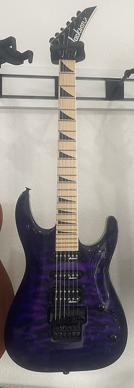 Jackson JS34Q Dinky DKAM Purple Quilt USED | Reverb