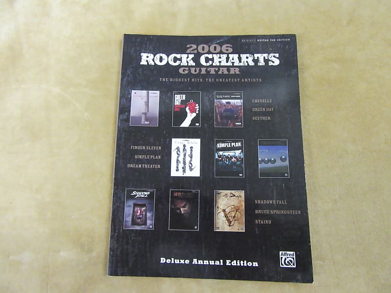 Alfred Publications 2006 Rock Charts Guitar Deluxe annual | Reverb