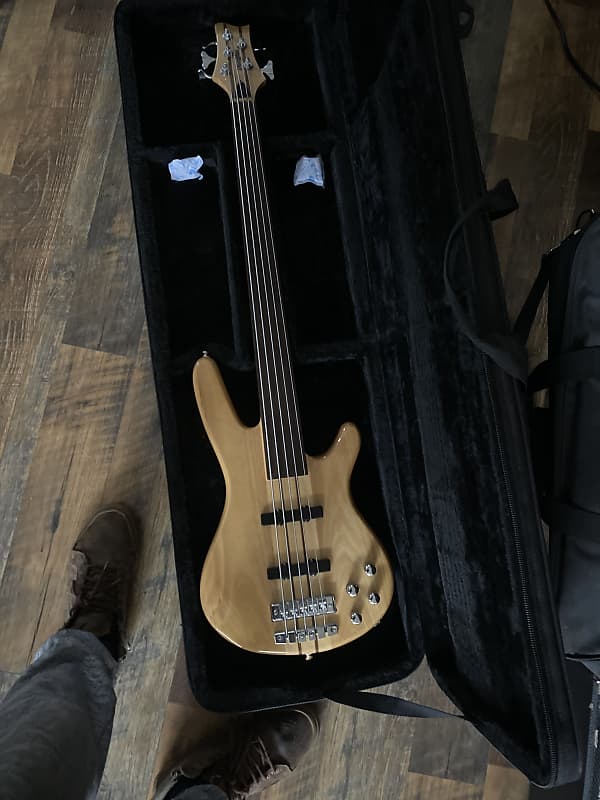 Douglas Neck through Five string fretless bass - Natural | Reverb