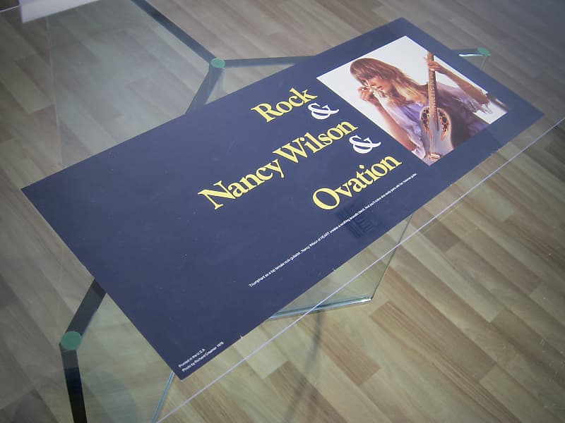Nancy Wilson Ovation Poster "Rock & Nancy Wilson & | Reverb UK