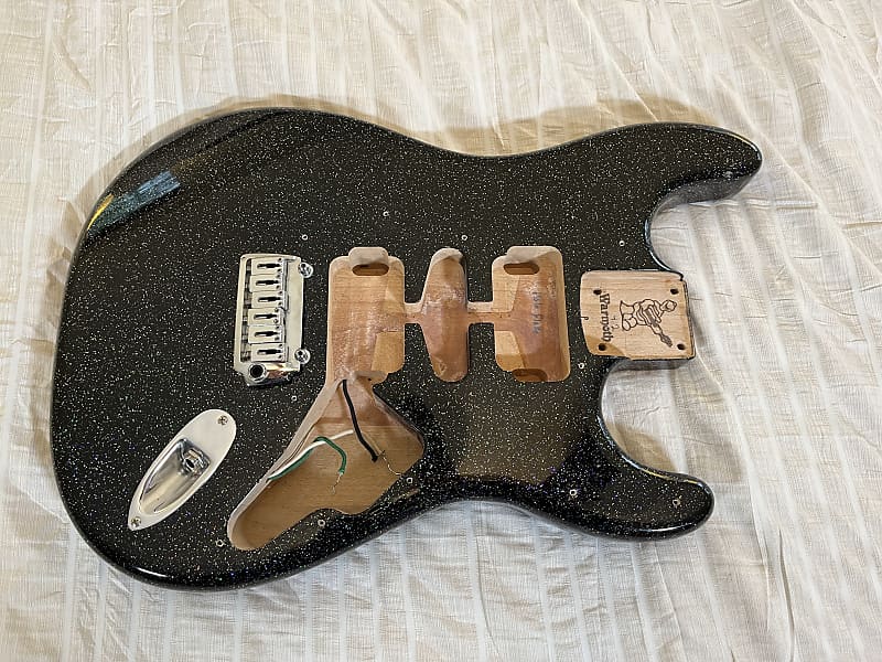 Warmoth Strat Body Holo flake with Gotoh 510 Tremolo bridge | Reverb