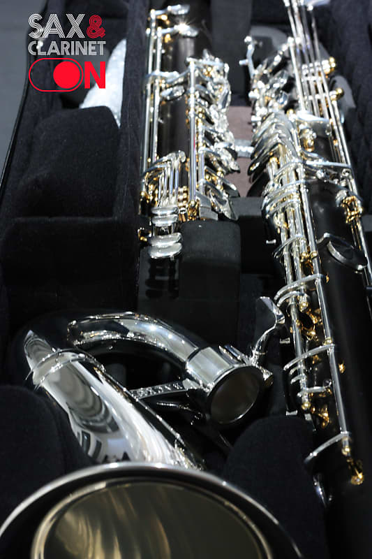 Backun Q Series Bass Clarinet (Gold posts) | Reverb