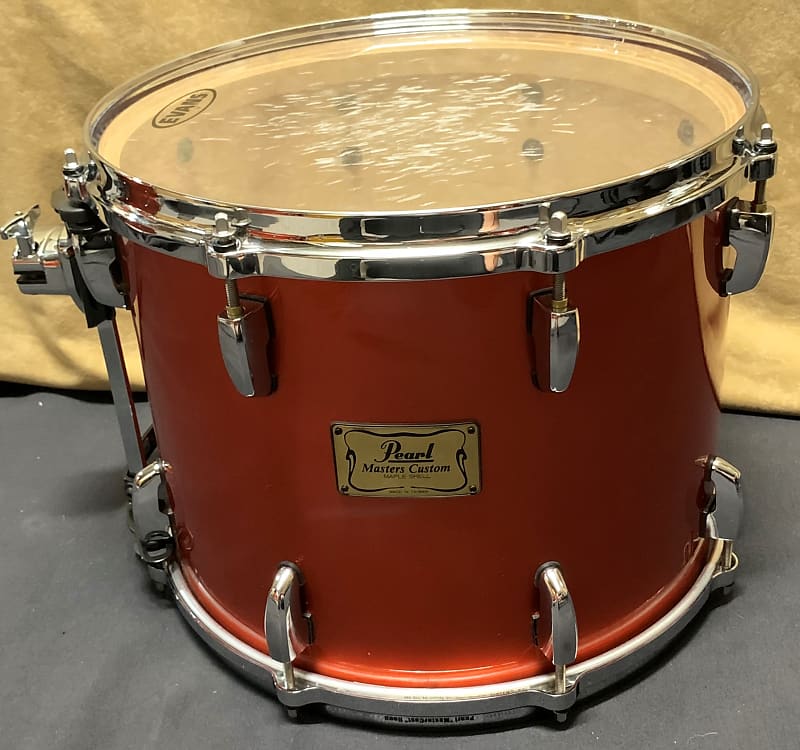 Pearl Masters Custom Maple 11x14" Mounted Tom Liquid Amber | Reverb