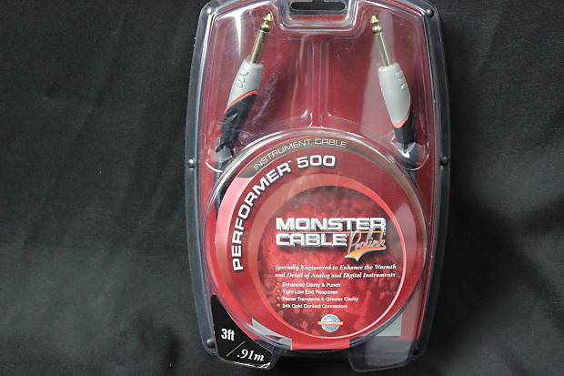 Monster Cable Performer 500 Instrument 3' | Reverb