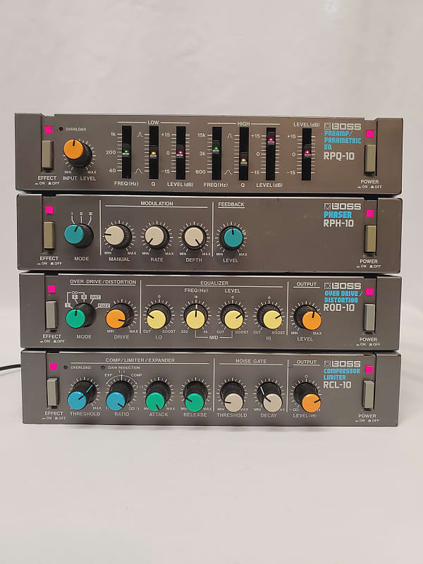 Boss Micro Rack Lot ( Phaser/OD Fuzz/Comp/Parametric EQ | Reverb