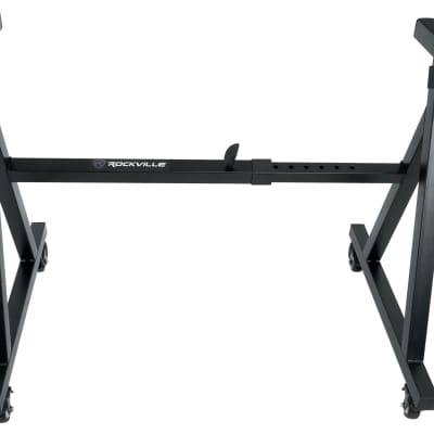 Rockville Z40W Z-Style Keyboard Stand+Wheels+Bag Fits | Reverb