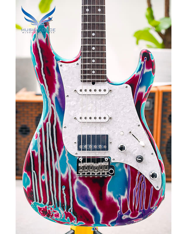 James Tyler USA Studio Elite HD-Psychedelic Vomit Semi-Gloss | Reverb