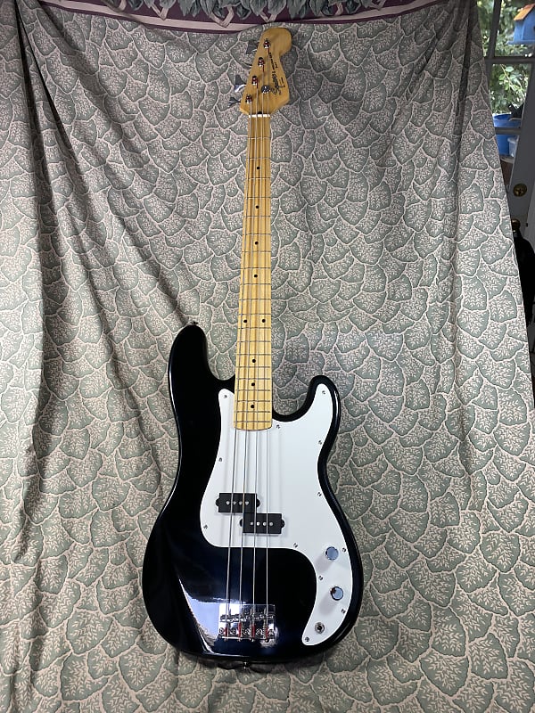 Fender Squier II Precision Electric Bass Guitar & Case | Reverb